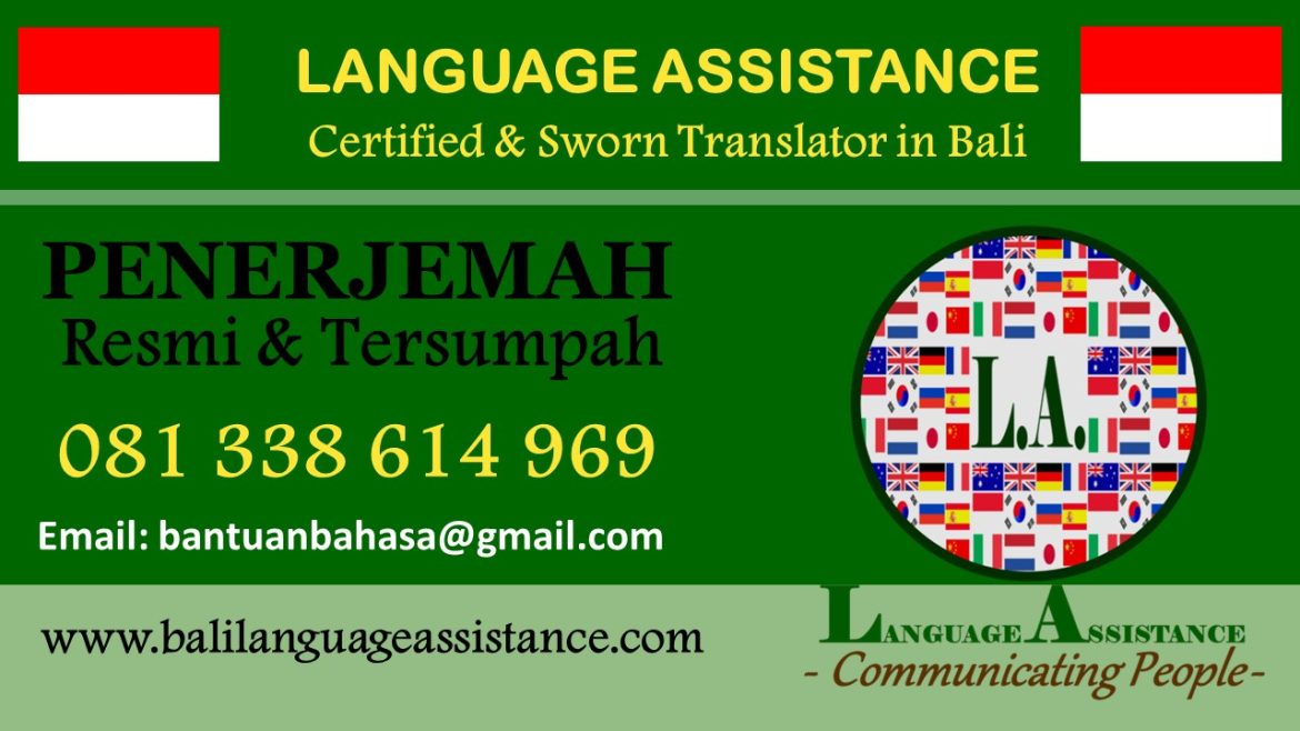 Waspadai ulasan (review) Terjemahan Tersumpah online PALSU di Bali! – Language Assistance (LA)